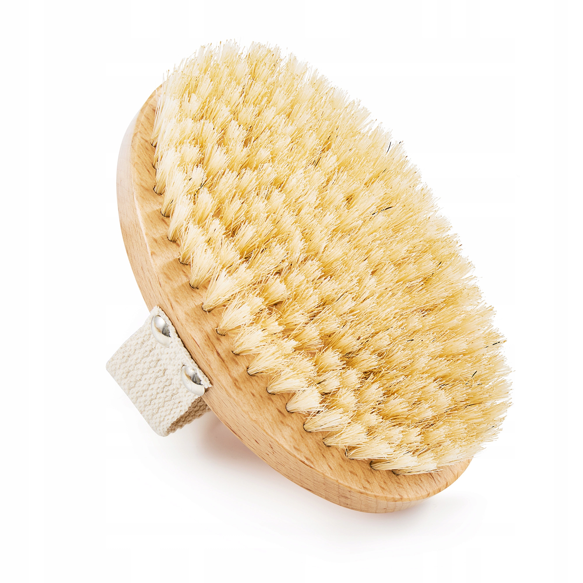 Szczotka do masażu ciała na sucho z naturalnym włóknem.