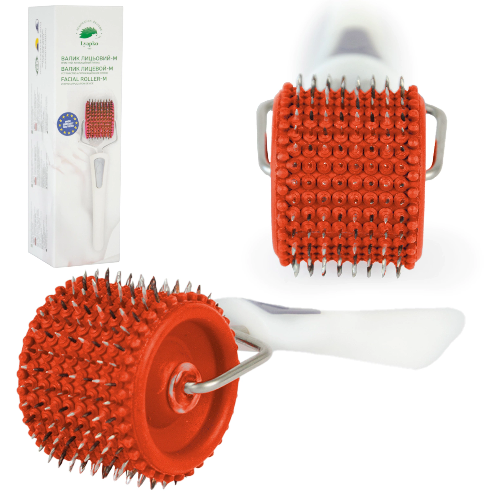 Aplikator Lyapko Wałek do twarzy 3,5 bez niklu Czerwony | FIZJOTERAPIA ...